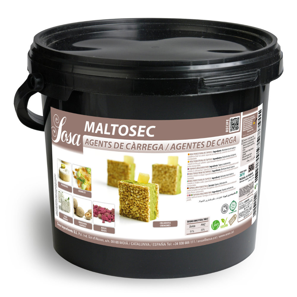 Maltosec - maltodekstryna z tapioki Sosa 500g - Cacao Mill